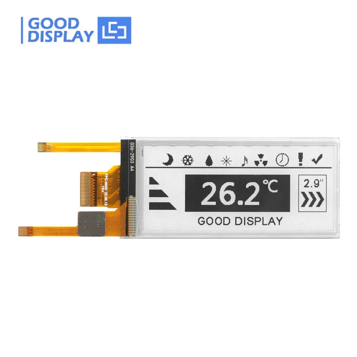 E-Paper дисплей GDEY029T94-FT01 goodisplay with Adapter Board