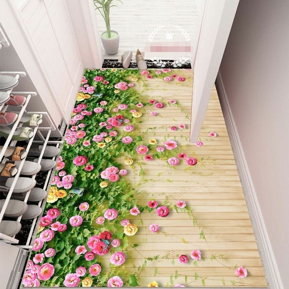 Стильный ковер с современным принтом для гостиной и спальни