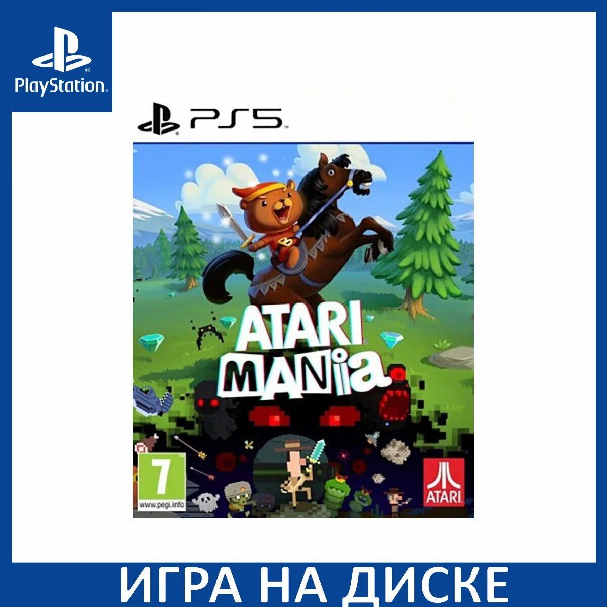 Игра Atari "Mania", для PS5, на английском языке, 7+, аркада/приключение