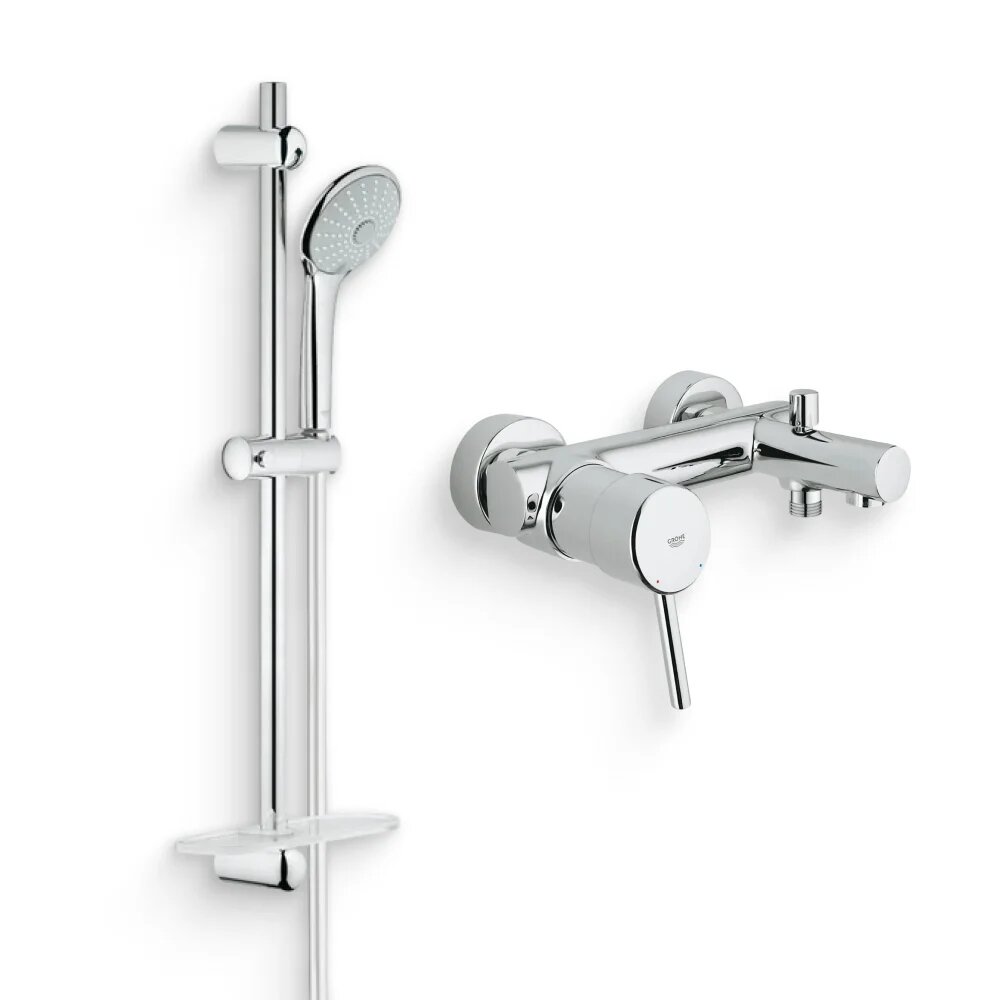 Душевой комплект Смеситель Grohe Concetto 32211001 / Гарнитур Euphoria 110 Mono 27266001
