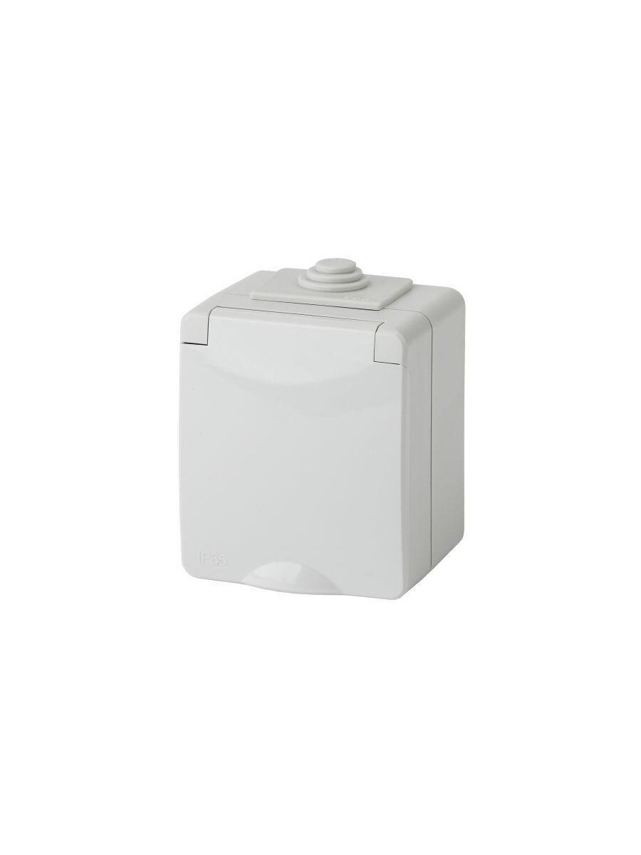 Розетка 1-м ОП Эра Эксперт 11-2601-03 16А IP65 250В 2P+E сер. Эра Б0035988