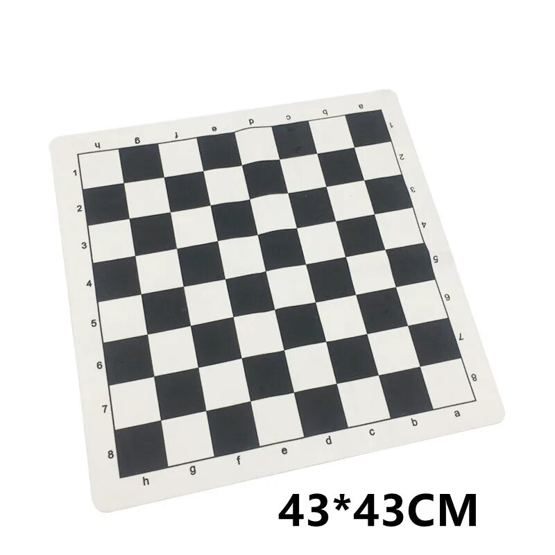 Семейная доска из мягкой кожи 43X4 3 см, портативная мягкая кожаная прочная шахматная доска, Международная шахматная доска