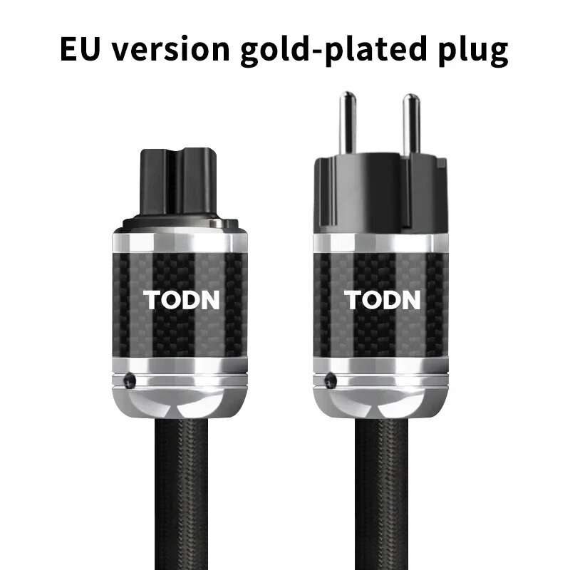 TODN удлинительный кабель питания Hi-Fi OCC EU Plug, 1m
