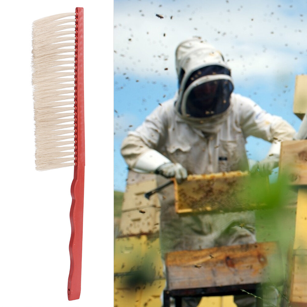 Однорядный улей, щетка для пчеловодства, инструмент для чистки пчеловодства с пластиковой ручкой для улья