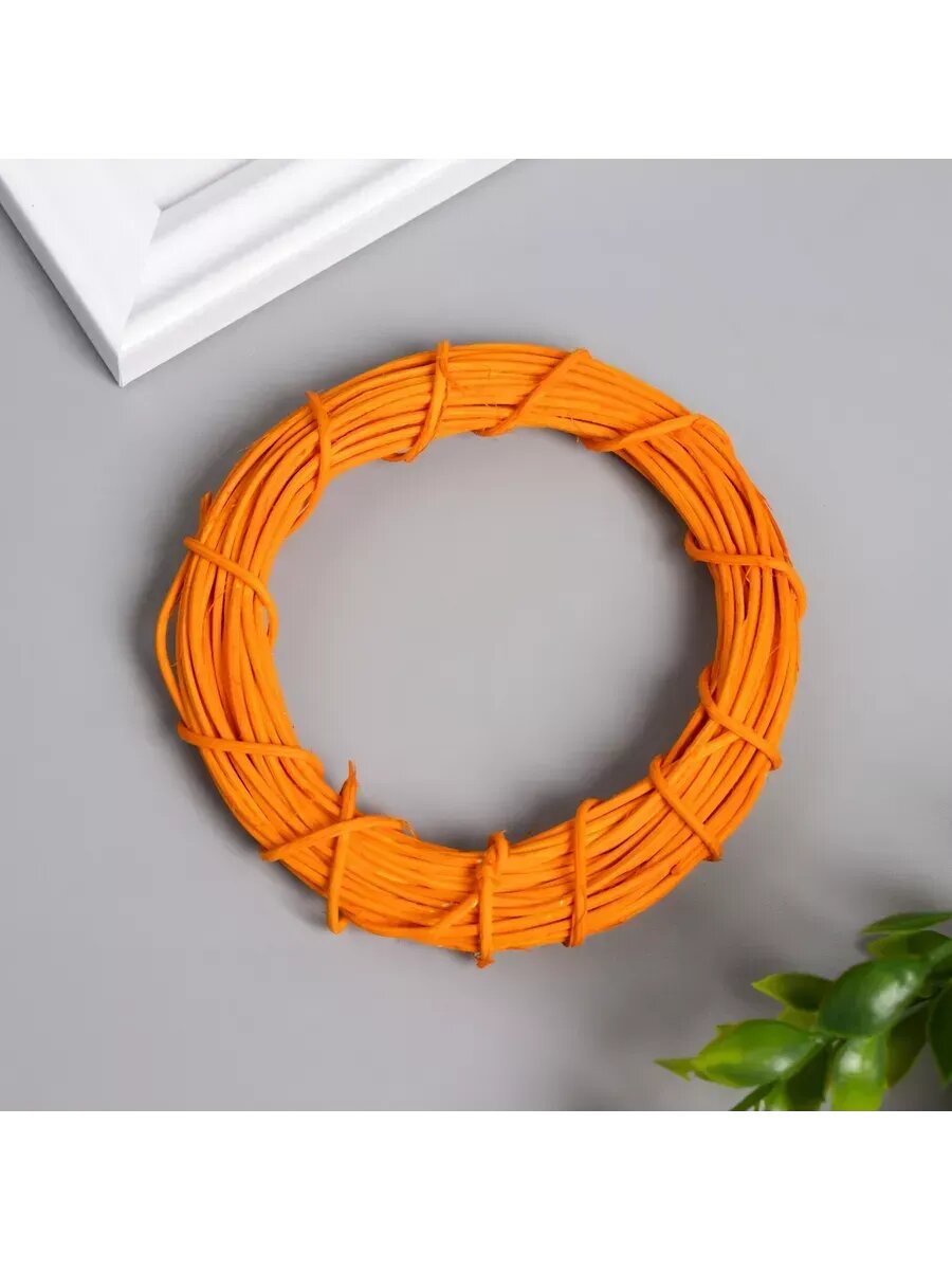 Кольцо для ловца снов "Оранжевый" d-10 см