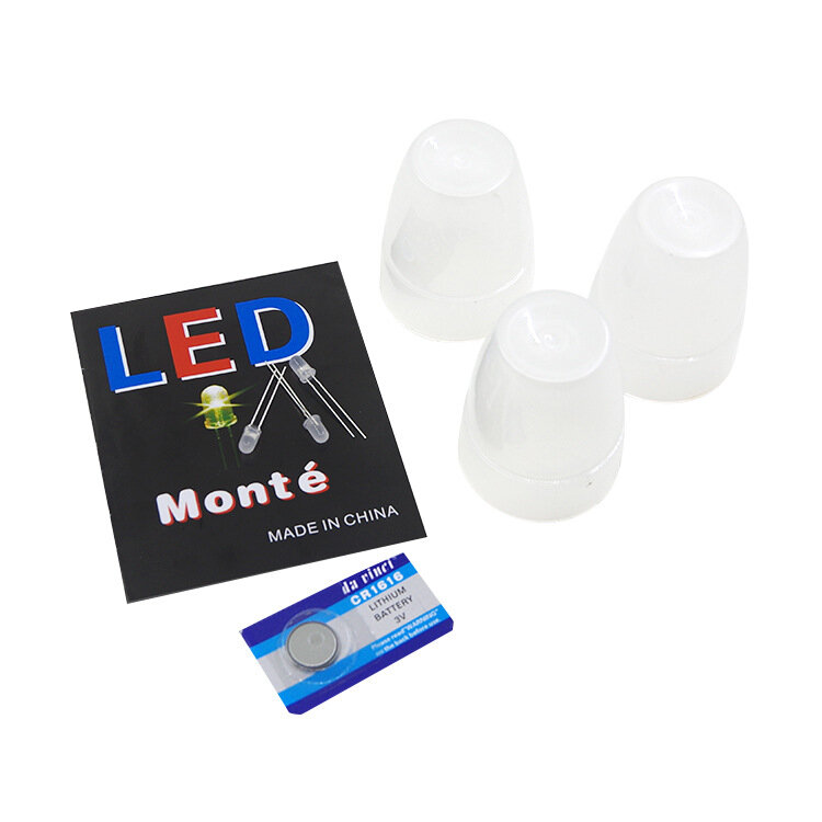 Волшебный трюк с LED Color Illusion - LED Monte Illusion - Детский фокус крупным планом - Волшебная игрушка из ПВХ - Волшебный аксессуар