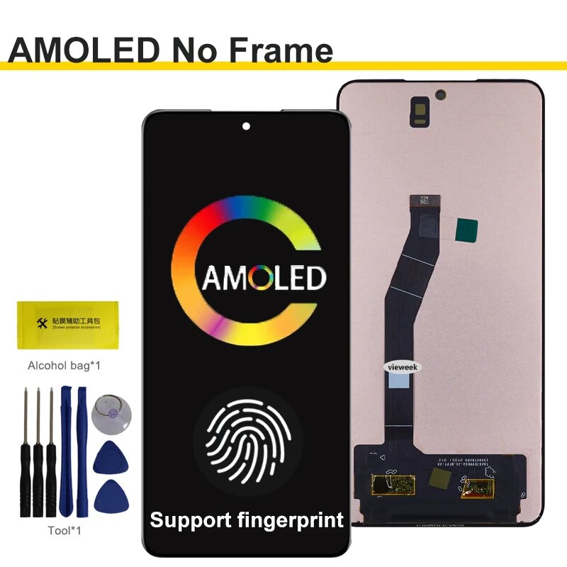6,67 "Amoled экран для Xiaomi 14T 2406APNFAG ЖК-дисплей с цифровым преобразователем сенсорного экрана с рамкой для Xiaomi Mi 14T Замена AMOLED No Frame