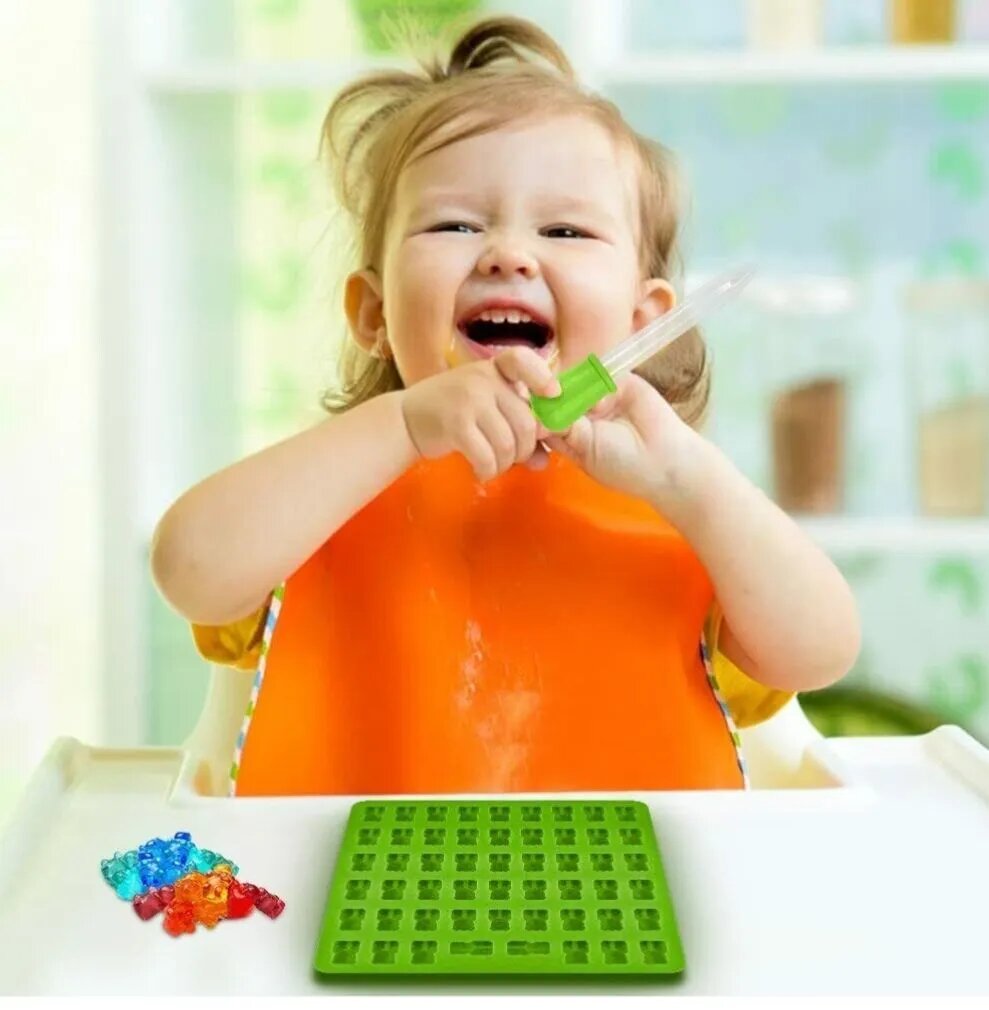 Форма для леденцов "мишки HARIBO", 50 яч, 1 шт