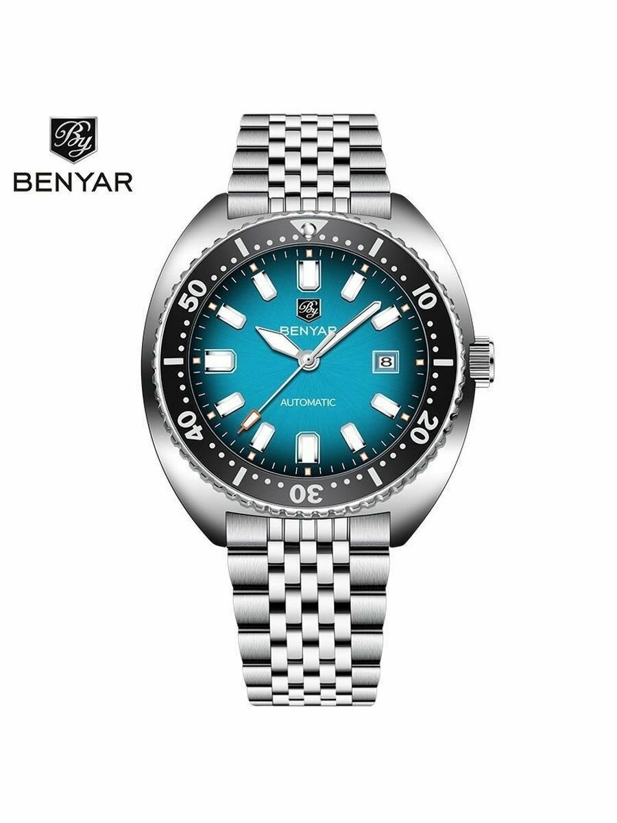 BENYAR Новые автоматические часы из нержавеющей стали