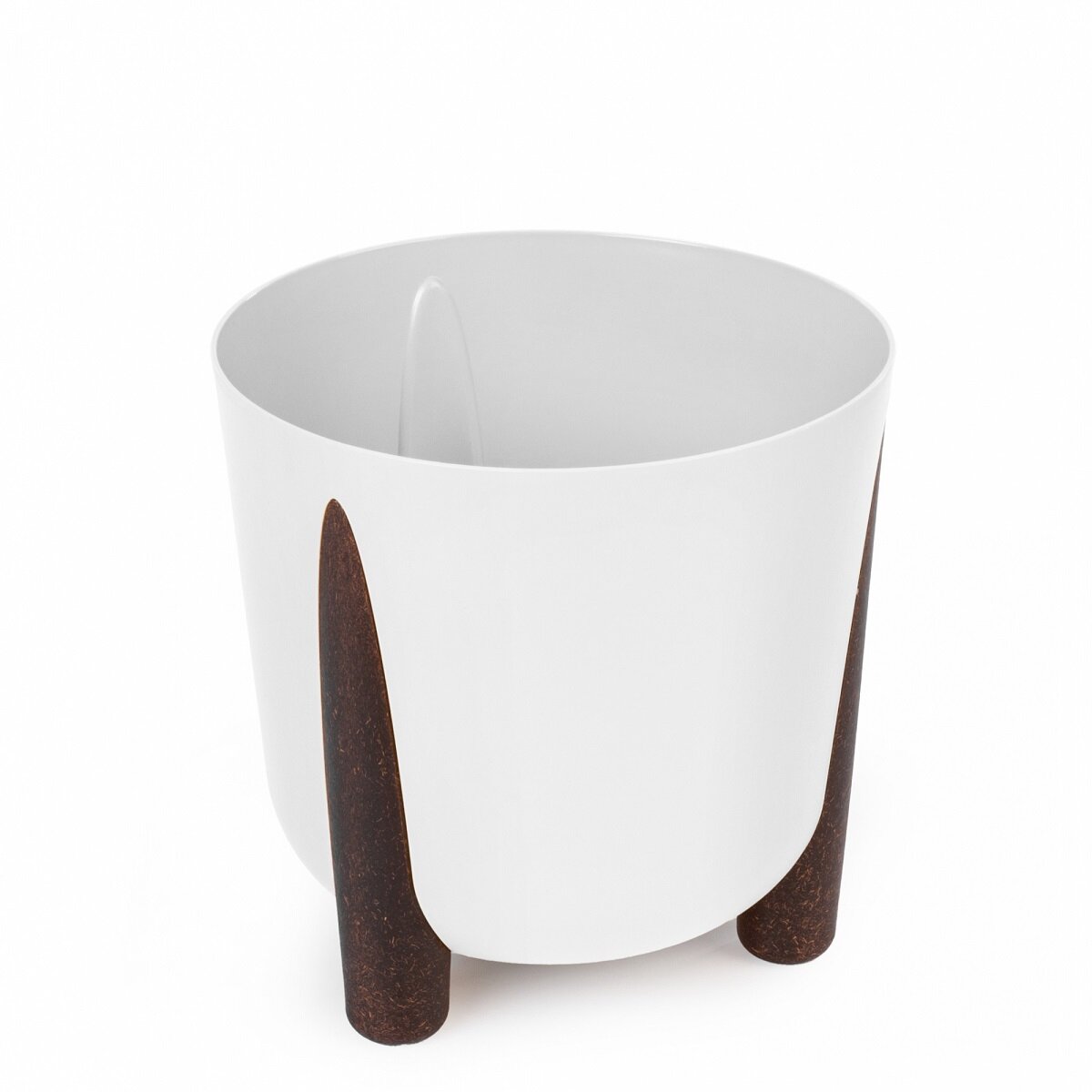 Горшок-кашпо Альтернатива Жардин, на ножках, 9 л, белый