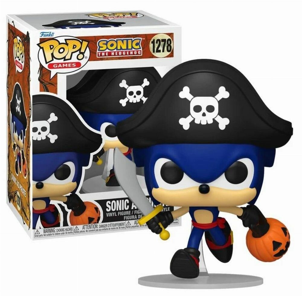 Фигурки Funko Pop Games - Коллекционная фигурка Sonic the Hedgehog: Sonic as Pirate/Соник в пиратском костюме - Фанко 1278