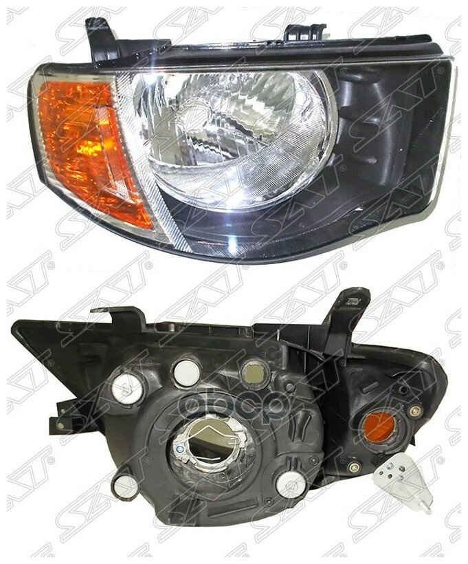 Фара Mitsubishi L200 07-14 / Triton 06-11 (Справа/ Галоген/ Ручная регулировка) Sat арт. ST-214-1180R