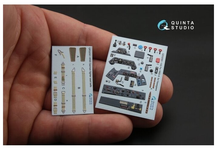 QD32061 3D Декаль интерьера кабины FW 190D-9 (для модели Hasegawa)