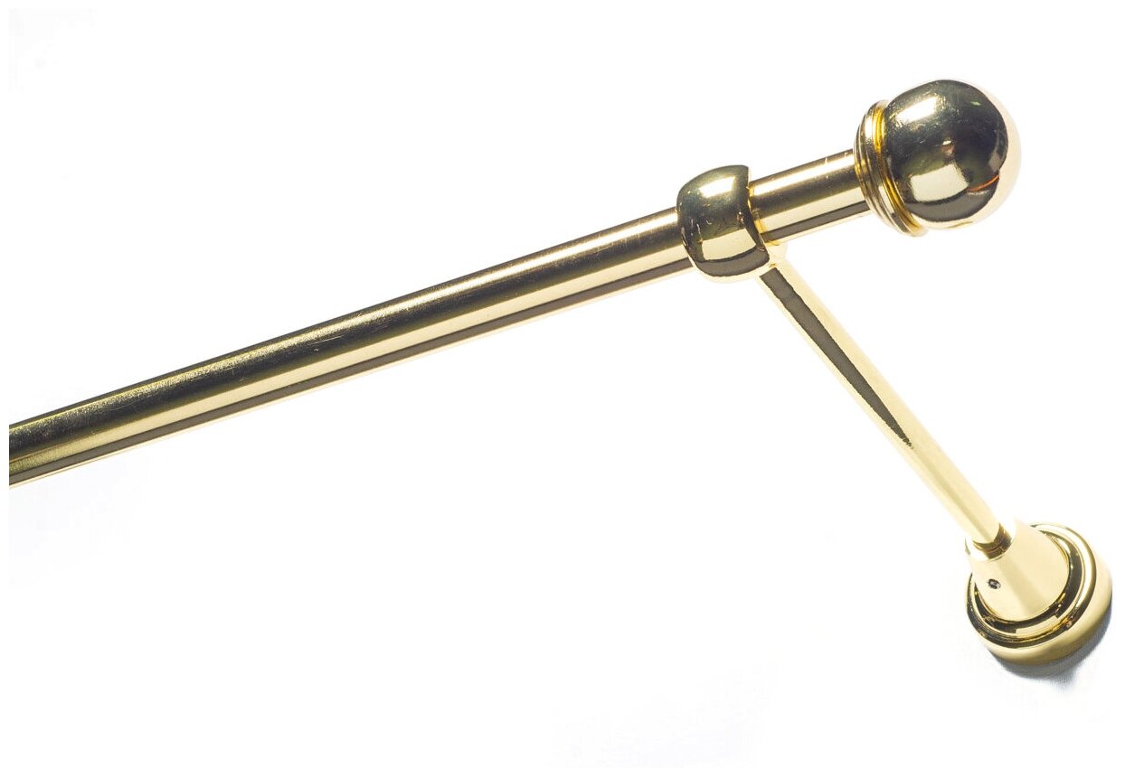 Карниз для штор 1,6 метра AICITY16 сфера золото глянец