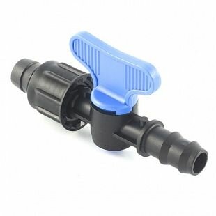 Кран проходной трубка-лента 16-17мм