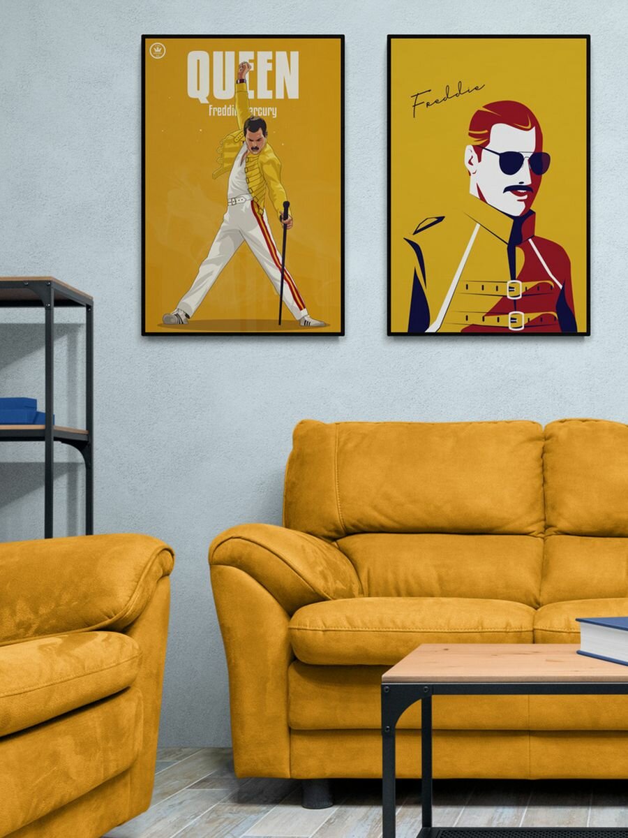 Набор из двух постеров Queen. Фредди Меркьюри