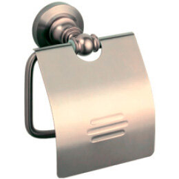 Держатель для туалетной бумаги LEDEME, L1303C, бронза, с крышкой, металлический