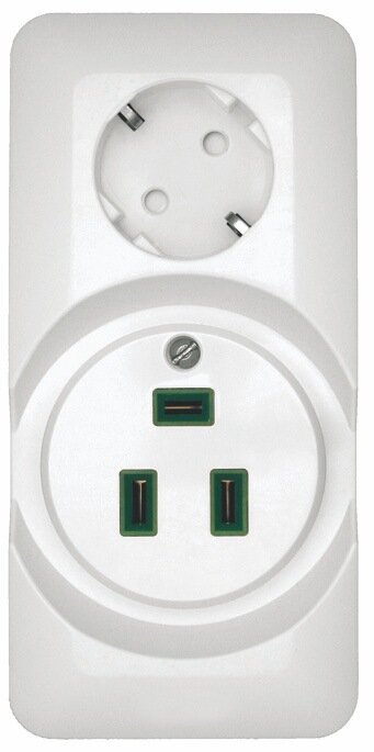 Blanca О/У Розетка комбинированная: для электроплит 32А + силовая 16А