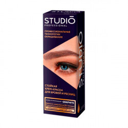 Краска для бровей и ресниц STUDIO 3D Golografic 30мл Графит