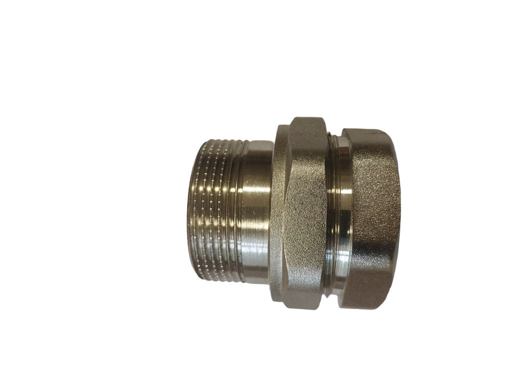 Соединитель прямой никелированный (американка) (Ду 40)