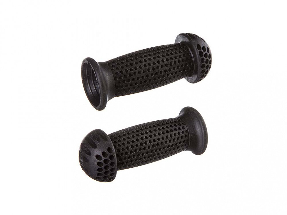 Ручки руля (грипсы) STG GR112 100мм, черные "грибочки"
