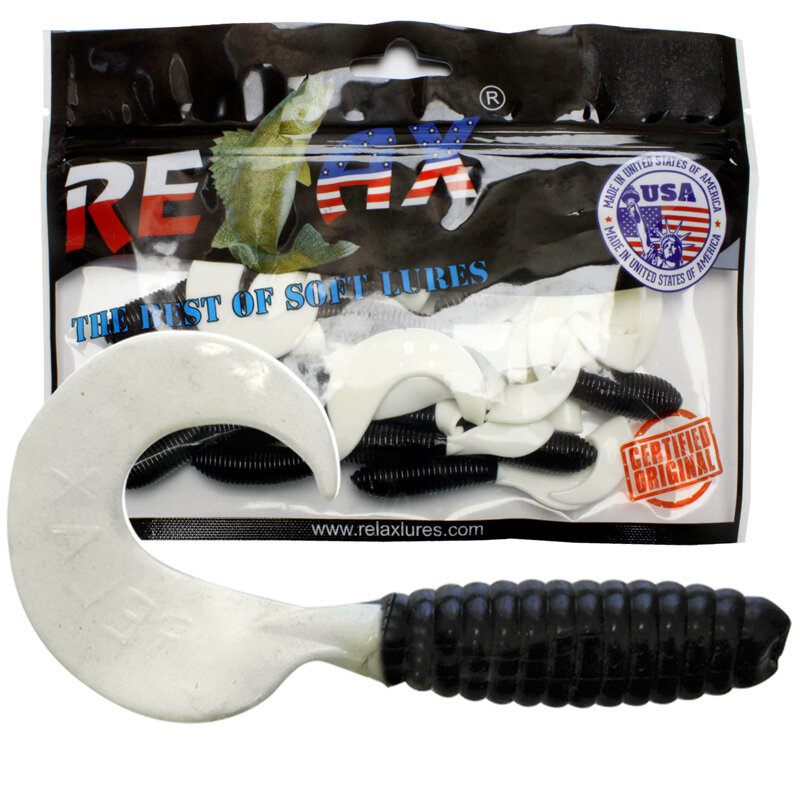 Мягкая силиконовая приманка твистер RELAX TVR 3 (6,0cm), цвет 051, 1 уп. по 15 шт.
