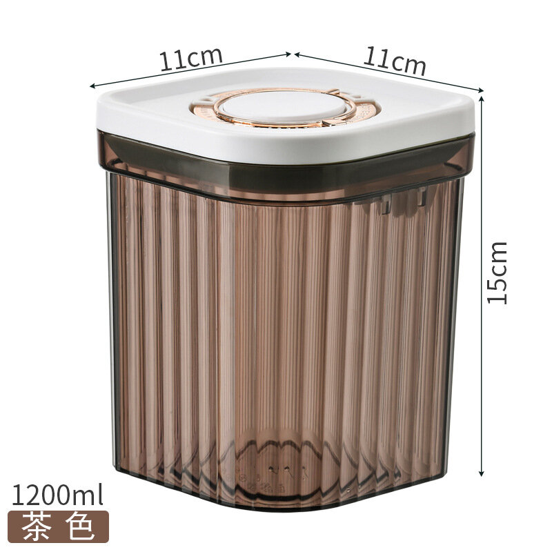 Квадратный пресс-тип с открытой крышкой одной кнопкой пластиковый ящик для сухого молока герметичный резервуар большой