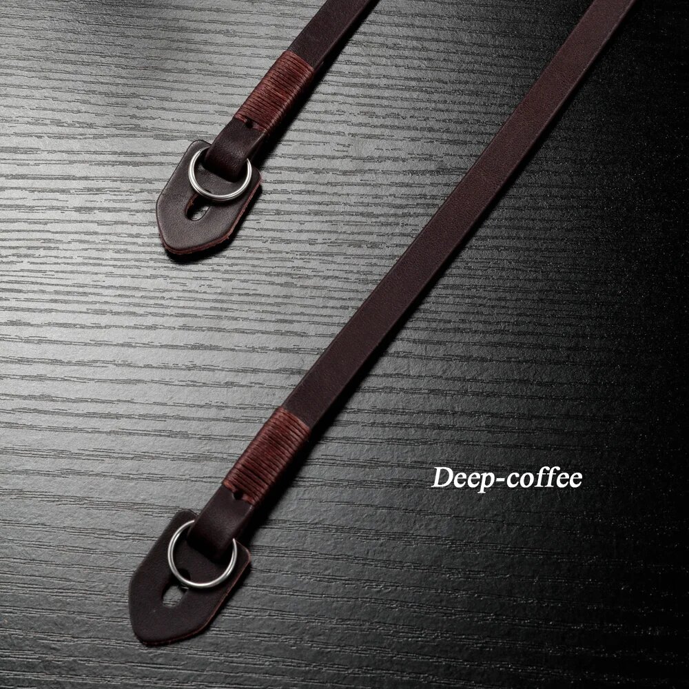Ремешок для камеры из кожи Deep coffee