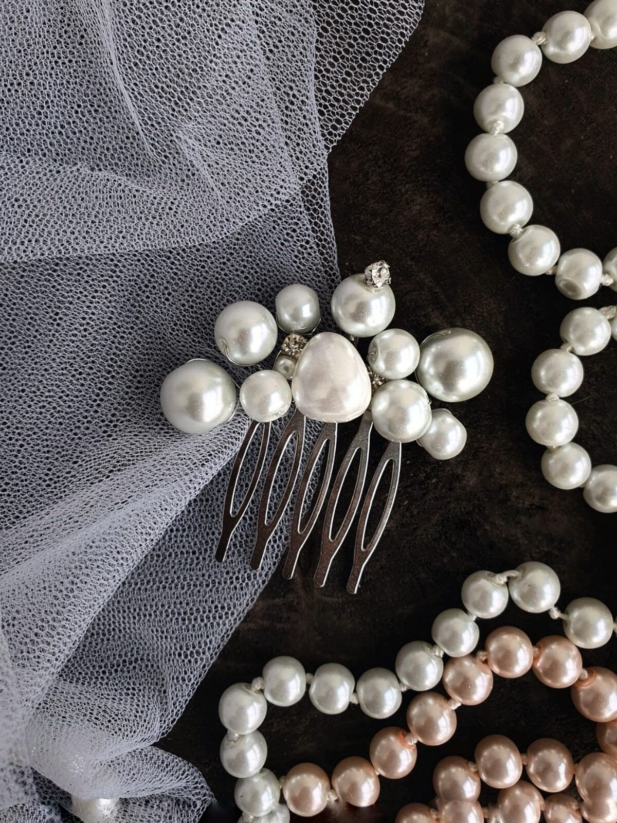 Жемчужный гребень в прическу, 1шт. Украшение в прическу, свадебный гребень, гребень с жемчугом, свадебная заколка, гребень для прически невесты