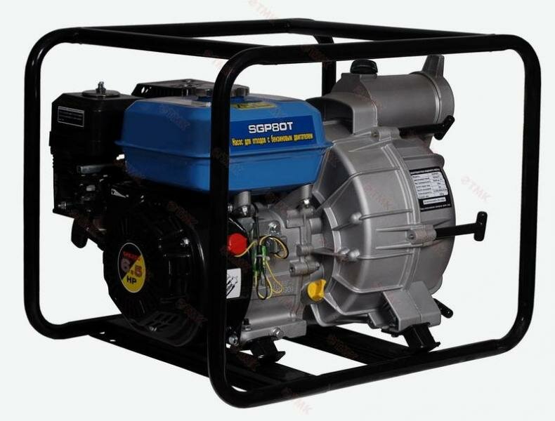 Мотопомпа Etalon SGР80Т, производительность 78м3/час, мощность 6,5 л.с., двигатель 4-тактный