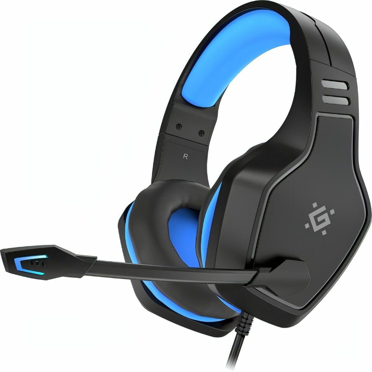 Игровые наушники TechFurn с микрофоном, USB, 3.5 мм, черный - 1 шт.
