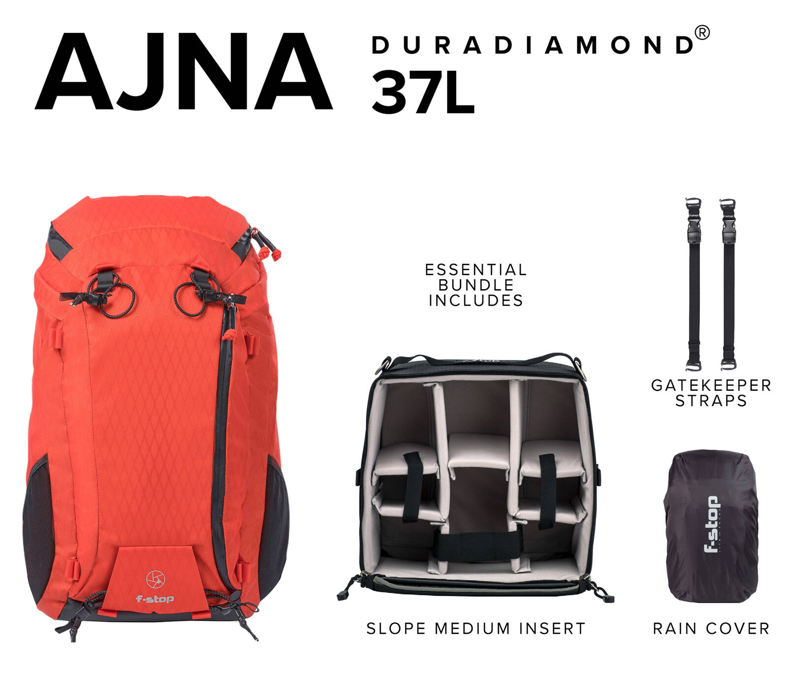 Рюкзак f-stop Ajna 37L DuraDiamond Essentials Bundle, красный