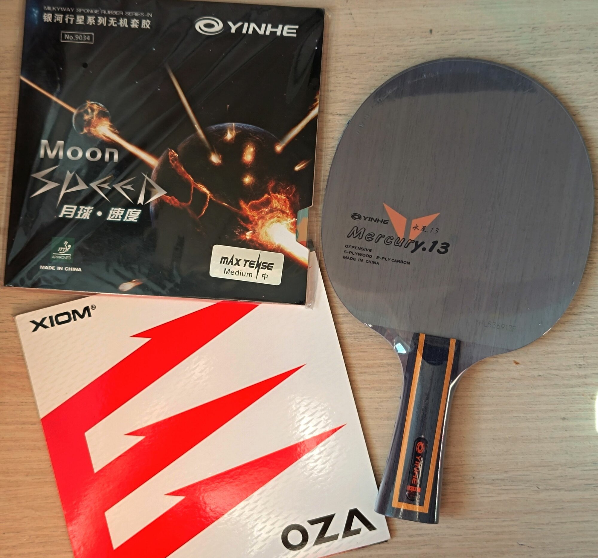 Отличная атакующая сборка Yinhe Y 13 + Xiom oza + Yinhe moon speed