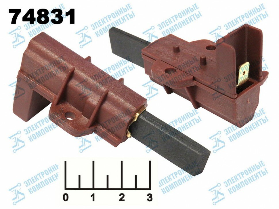 Щетка угольная 5*12.5*30 для стиральной машины Indesit (2 штуки) C069