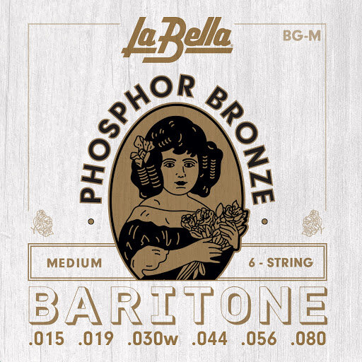 Струны для акустической гитары La Bella Baritone BG-M 15-80