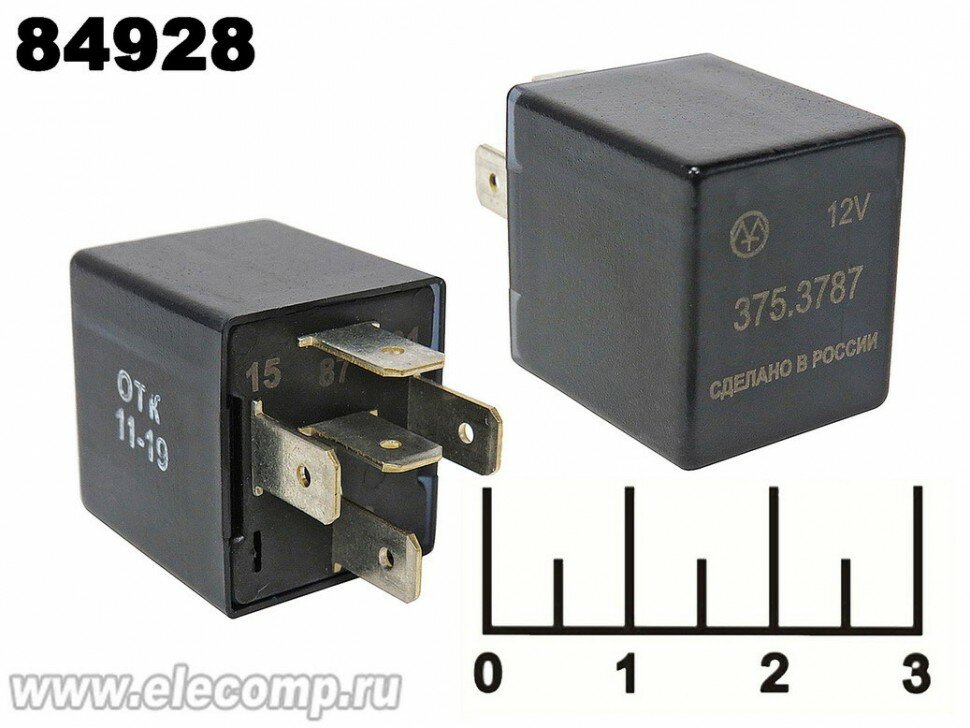 Реле импульсное =12V 25A 375.3787