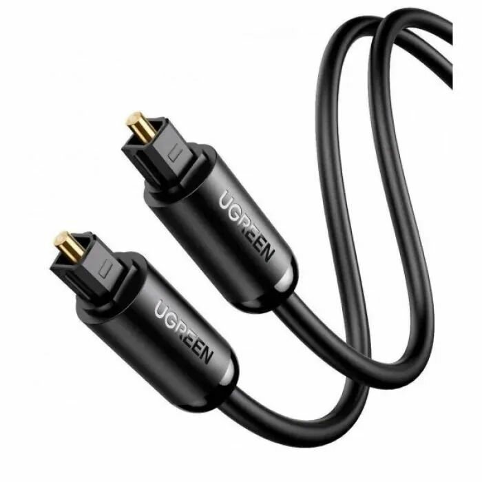 Аудиокабель UGREEN AV122 (70893) Toslink Optical Male To Male Audio Cable. Длина: 3 м. Цвет: черный.