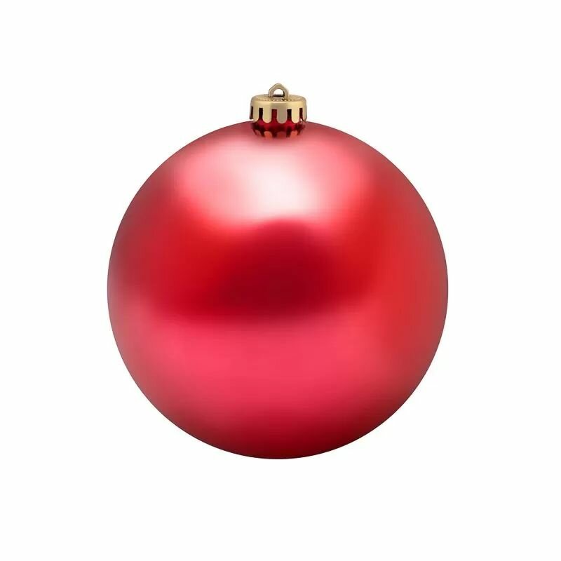 Елочные игрушки для елки, шар 15 см, красный матовый новогодний декор 2025, украшения для дома, 1 шт