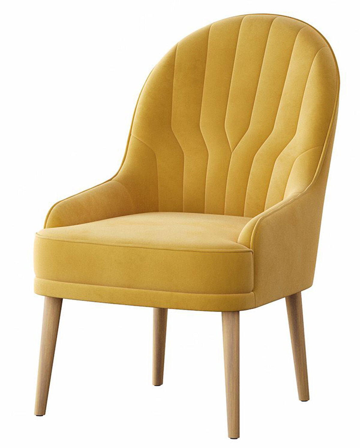 Кресло Фарго модель 013 "Сильва", велюровая обивка Ультра Мустард