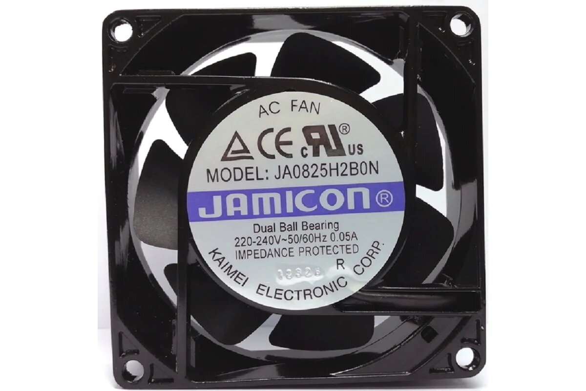 JAMICON вентилятор JA0825H2B0N-T 80х80х25 230В С00034199