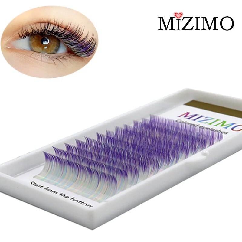 MIZIMO Ресницы C-изгиб, 0.10mm, Huncaizijian