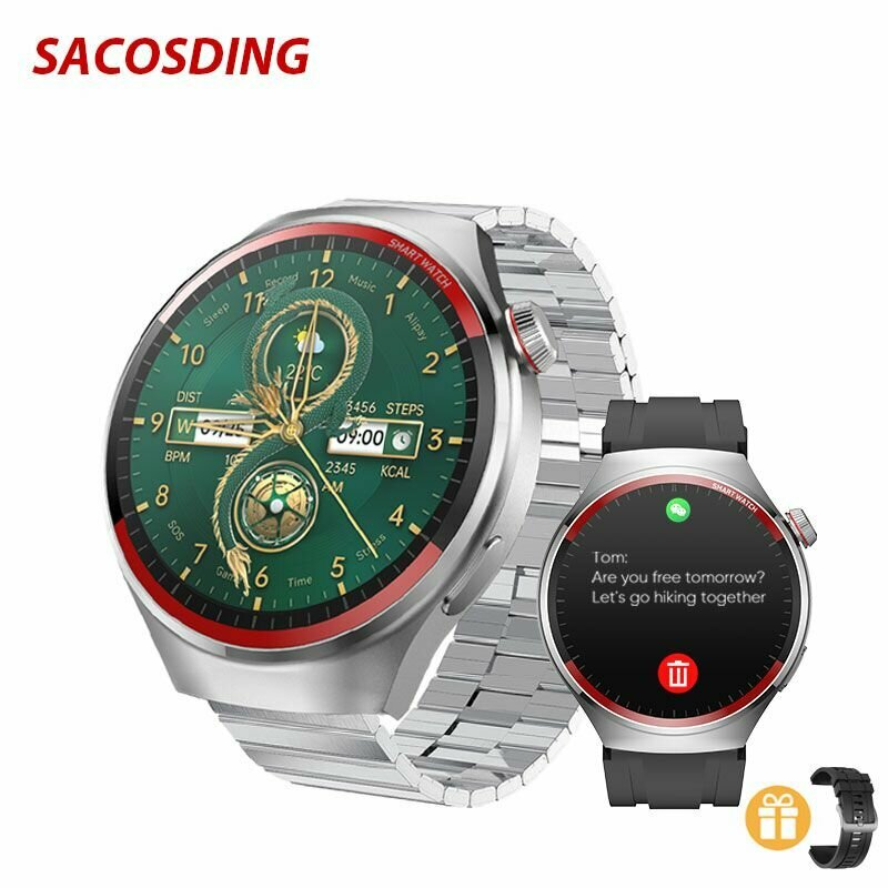 2024 Умные часы Smart Watch, мужские, женские Мониторинг здоровья, спортивные, фитнес трекер, умные часы с функцией вызова по Bluetooth