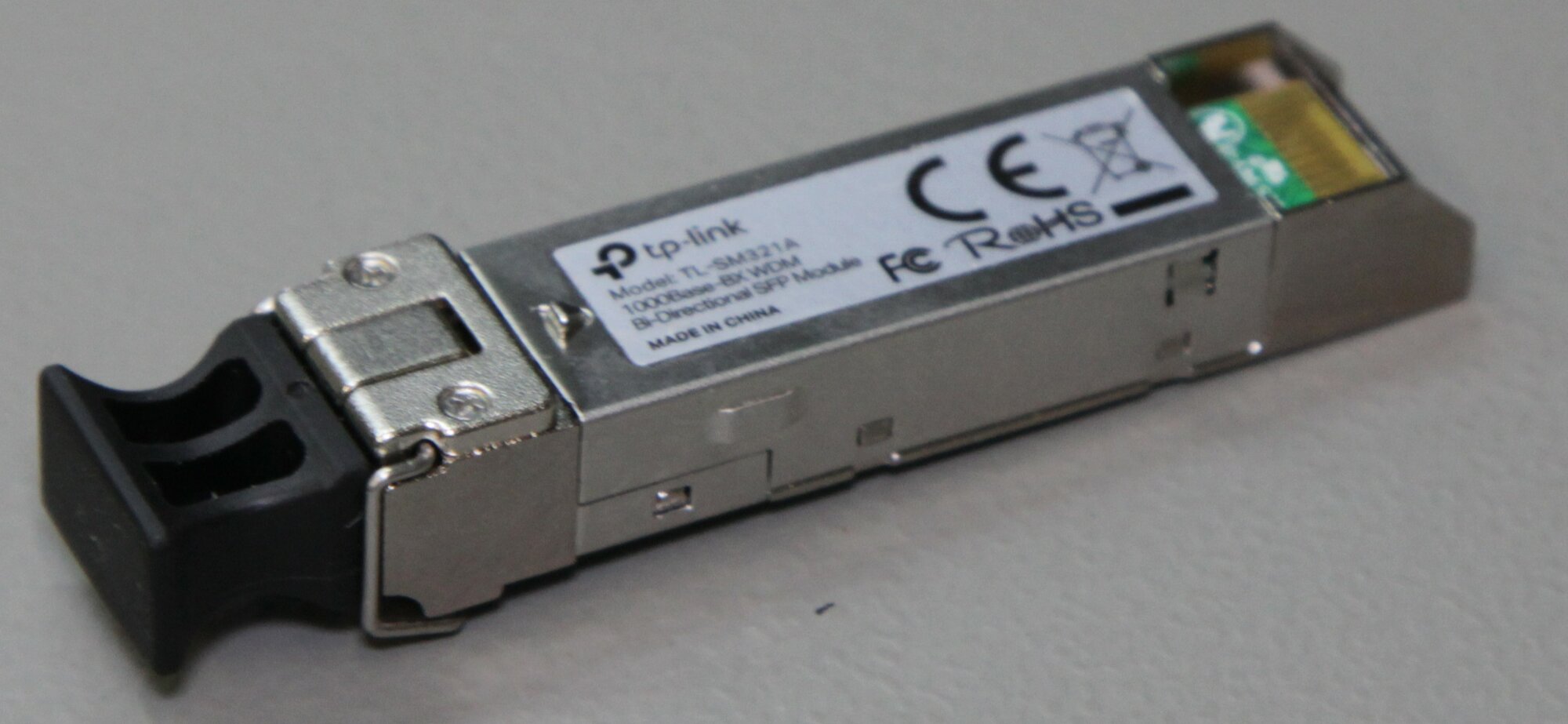 TP-Link 1000Base-BX WDM Bi-Directional SFP Module, LC connector, TX:1550nm/RX:1310nm, singlemode TL-SM321A(UN) ver 2.0