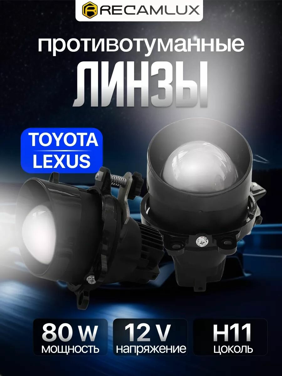 Противотуманные линзы для Toyota, Lexus