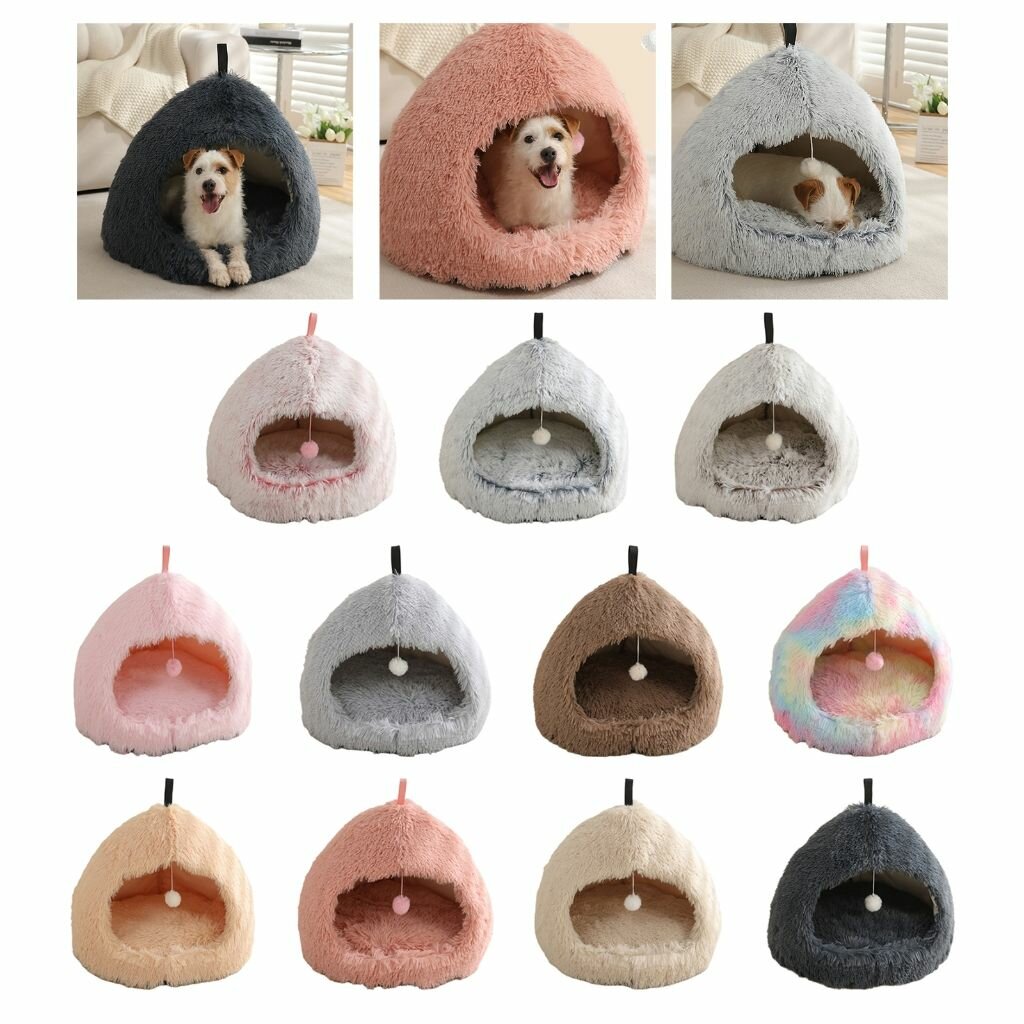 Плюшевый наполнитель для кошачьего туалета-Градиентно-серый-M