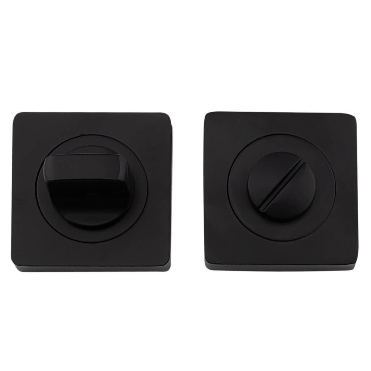 Ручка дверная MARLOK A52-BK, поворотная, 52х52 мм, черная (34098)