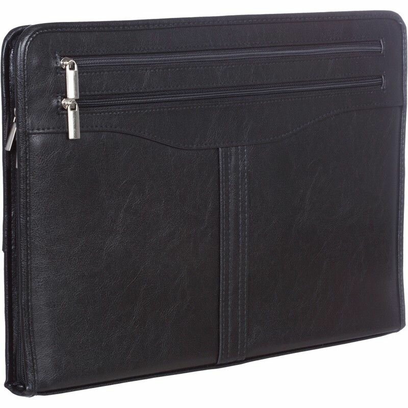 Папка для документов Алекс искусственная кожа, 410х285х30 мм, черная