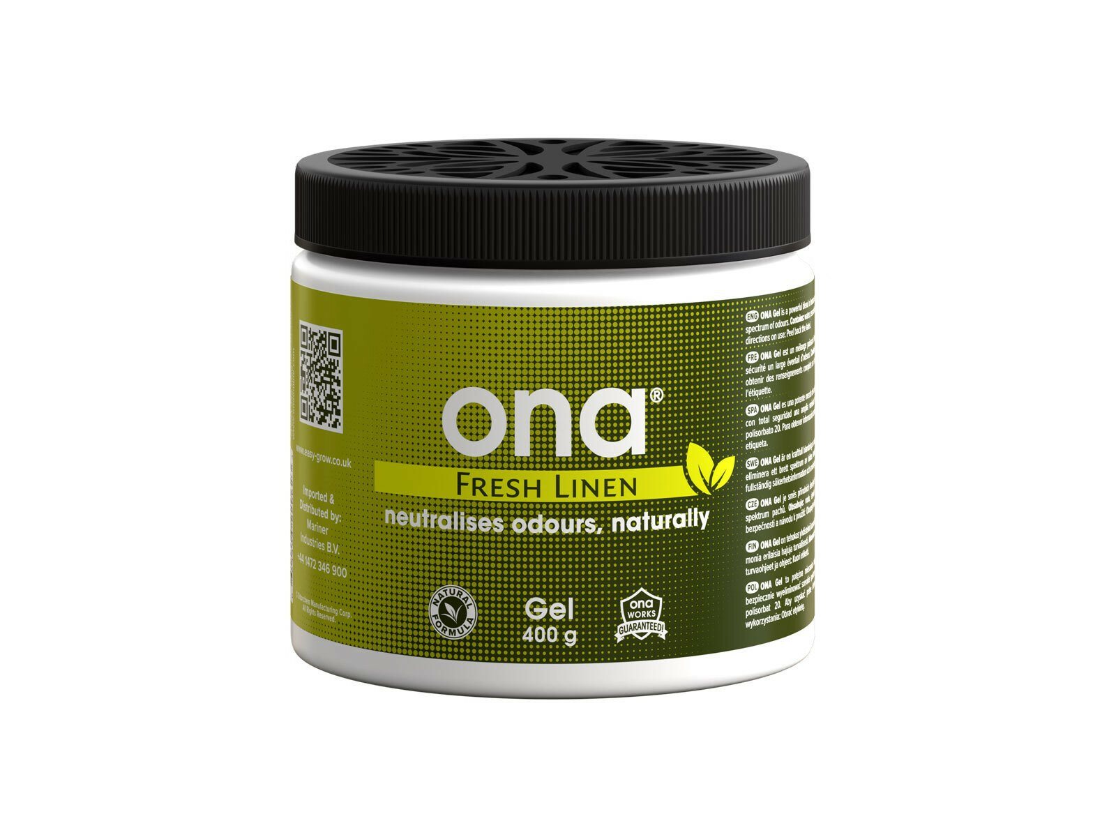 Нейтрализатор запаха / Освежитель воздуха Ona Fresh linen гель 400g