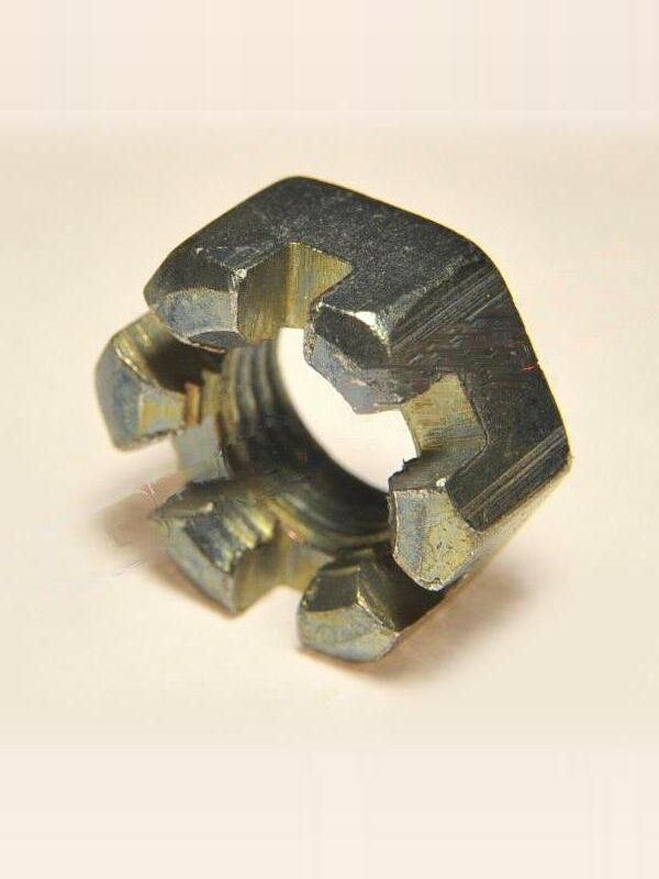 Гайка М12*1,25 рулевых тяг Волга, корончатая, 250977-П29