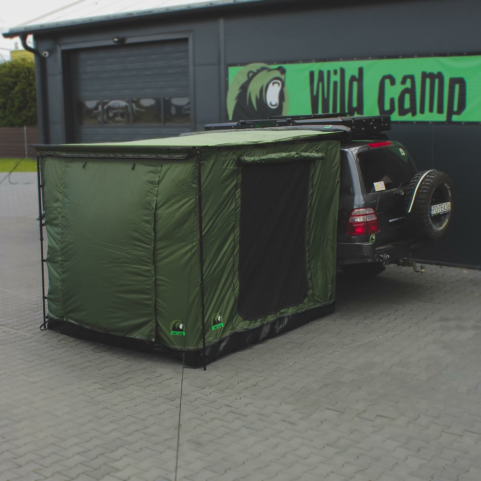 Палатка Decathlon Wild Camp, кемпинговая, 2,5 x 2,5м, цветзеленая